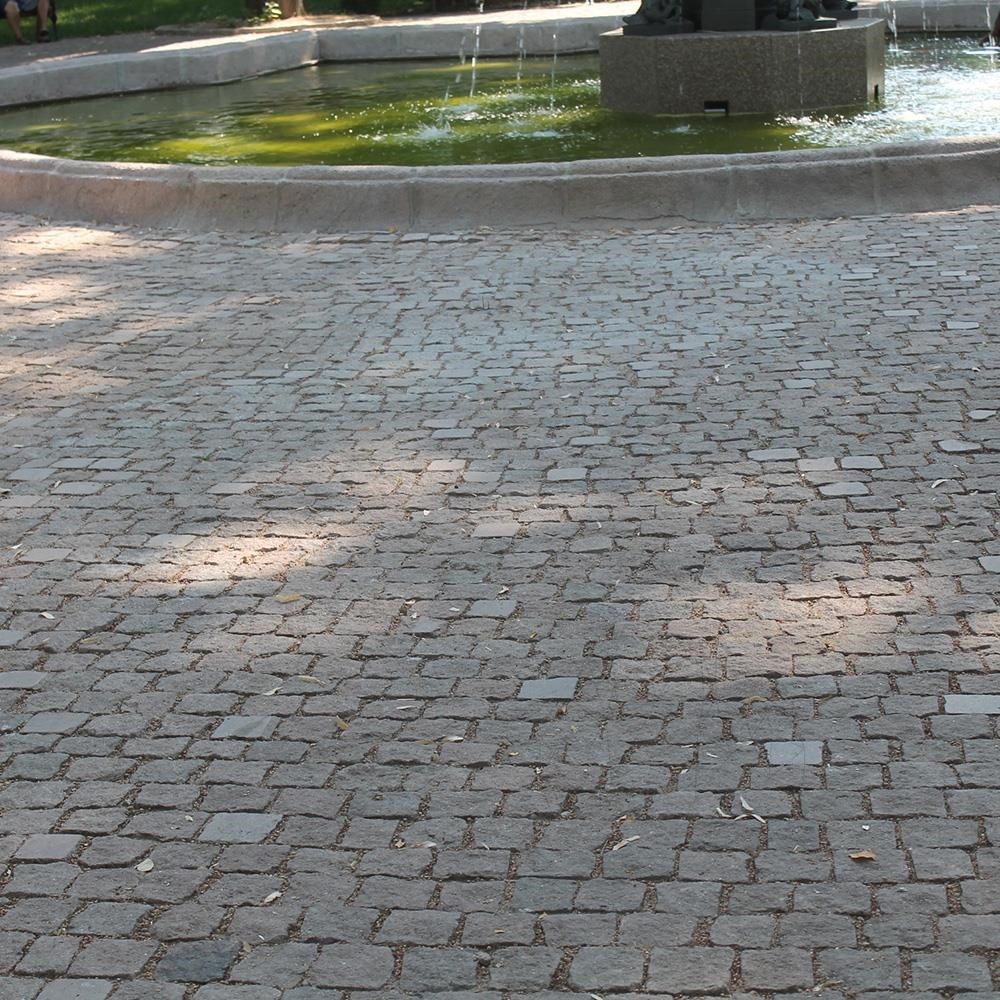 Pavé Andésite Cemento Grey Clivé 10 x 10 x 10 cm (1 tonne = 4-5 m2 ...